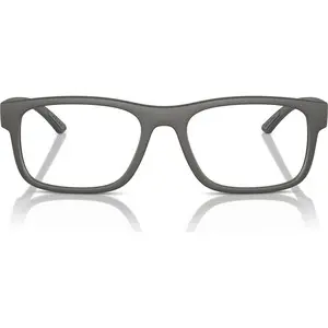 Prada 52mm Rectangle Optical Glasses - Grey