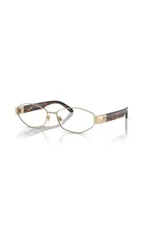 Versace 53mm Irregular Optical Glasses - Gold