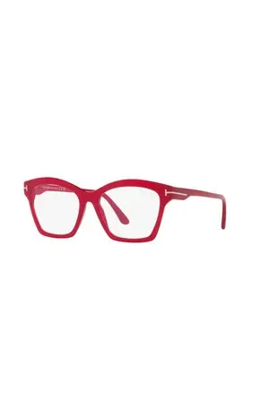 TOM FORD 53mm Square Optical Glasses - Pink