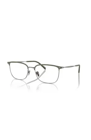 Giorgio Armani 55mm Rectangle Full Rim Eyeglasses - Grey