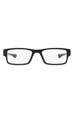 Oakley 51mm Rectangle Full Rim Eyeglasses - Black