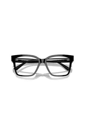 JIMMY CHOO 55mm Rectangle Optical Glasses - Black