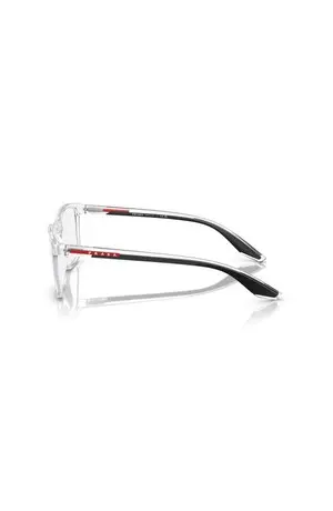 Prada 54mm Rectangle Optical Glasses - Transparent