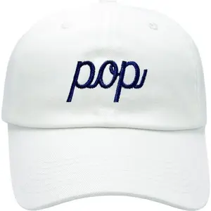 BITS & BOWS Embroidered Baseball Cap - White