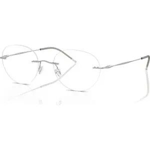 Giorgio Armani 52mm Phantos Optical Glasses - Silver