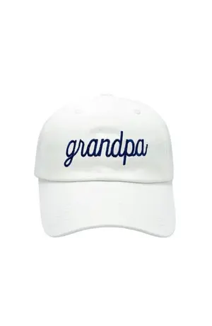 BITS & BOWS Embroidered Baseball Cap - White