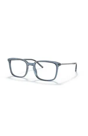 Dolce & Gabbana 54mm Square Full Rim Optical Glasses - Blue