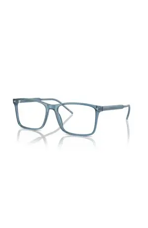 Giorgio Armani Rectangle Full Rim Eyeglasses - Blue