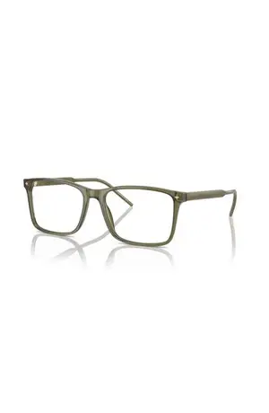 Giorgio Armani Rectangle Full Rim Eyeglasses - Green