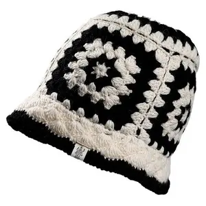 NIRVANNA DESIGNS Crochet Wool Beanie - White