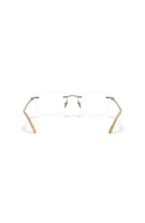 Giorgio Armani 55mm Rectangle Optical Glasses - Black
