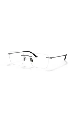 Giorgio Armani 55mm Rectangle Optical Glasses - Grey
