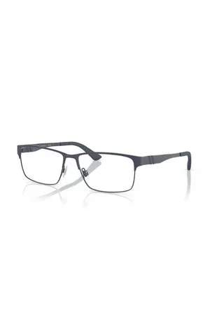 Polo Ralph Lauren 56mm Rectangle Optical Glasses - Blue