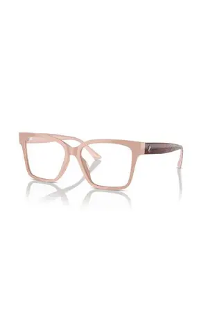 JIMMY CHOO 53mm Rectangle Eyeglasses - Pink