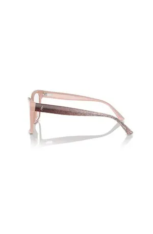 JIMMY CHOO 53mm Rectangle Eyeglasses - Pink