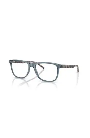 Armani Exchange Armani Exchange 54mm Rectangle Eyeglasses Blue