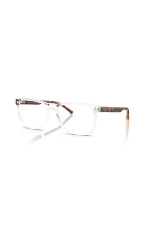 Armani Exchange 54mm Rectangle Eyeglasses - Transparent