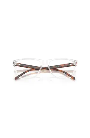 Armani Exchange 54mm Rectangle Eyeglasses - Transparent