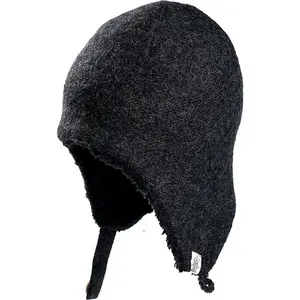 NIRVANNA DESIGNS Doris Wool Trapper Hat - Charcoal
