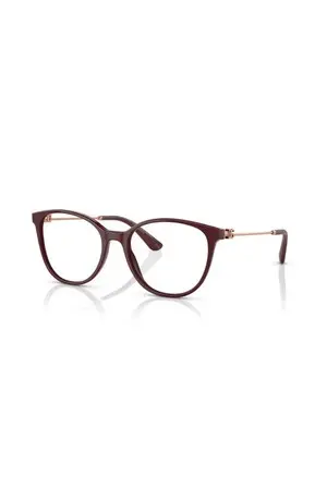 Dolce & Gabbana 54mm Butterfly Eyeglasses - Red