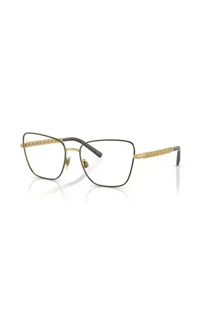 Dolce & Gabbana 57mm Butterfly Eyeglasses - Gold
