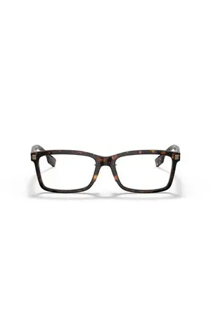 Burberry 56mm Rectangle Full Rim Eyeglasses