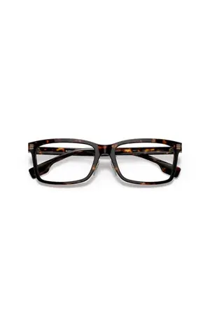 Burberry 56mm Rectangle Full Rim Eyeglasses