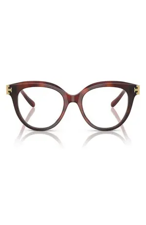 Tory Burch 51mm Phantos Optical Glasses - Tortoise