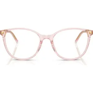 Dolce & Gabbana 52mm Butterfly Eyeglasses - Transparent Rose/demo Lens