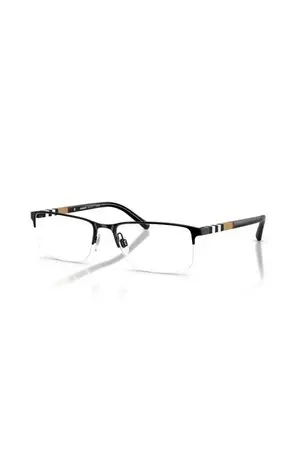 Burberry 55mm Rectangle Optical Glasses - Black
