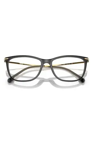 Versace Cat Eye Optical Glasses - Shiny Black