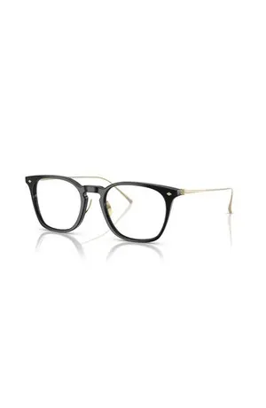 Giorgio Armani 51mm Rectangle Eyeglasses - Black
