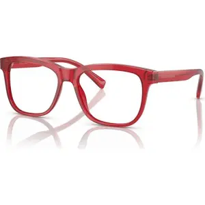 Dolce & Gabbana 49mm Rectangle Eyeglasses - Red