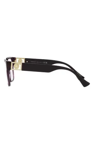 Versace Square Optical Glasses - Plum