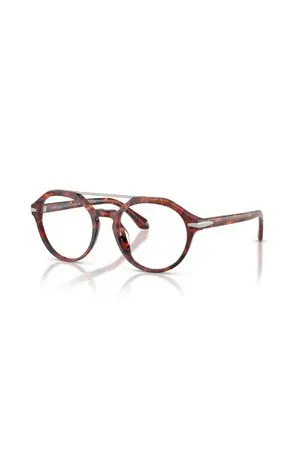 Giorgio Armani 49mm Round Eyeglasses - Tortoise