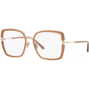 TOM FORD 55mm Square Eyeglasses - Brown