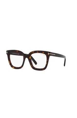 TOM FORD 51mm Square Optical Glasses - Tortoise