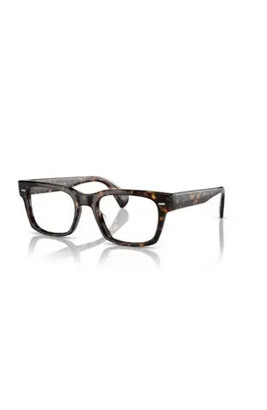Oliver Spencer 51mm Square Optical Glasses - Tortoise