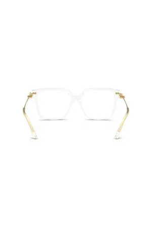 Dolce & Gabbana 54mm Square Optical Glasses - Transparent