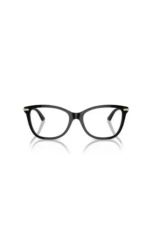 JIMMY CHOO 52mm Rectangle Full Rim Eyeglasses - Black