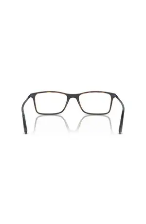 Giorgio Armani 55mm Rectangle Eyeglasses - Grey