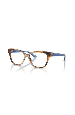 Tory Burch 51mm Square Optical Glasses - Tortoise