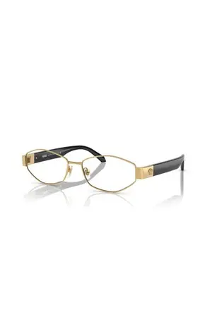 Versace 55mm Irregular Eyeglasses - Gold