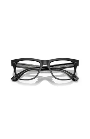 Oliver Spencer 51mm Rectangle Optical Glasses - Black