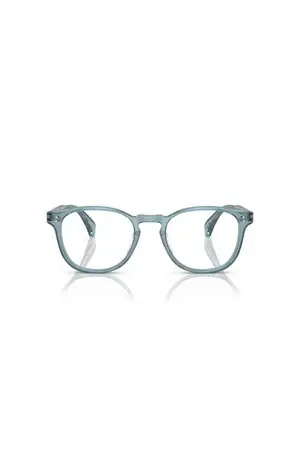Oliver Spencer 49mm Full Rim Round Eyeglasses