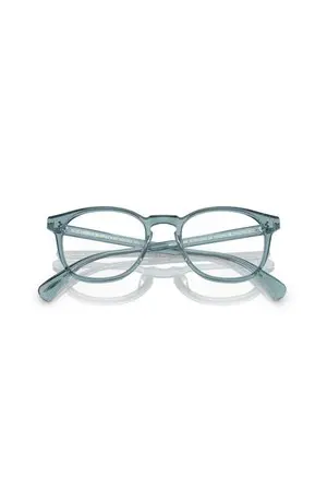 Oliver Spencer 49mm Full Rim Round Eyeglasses