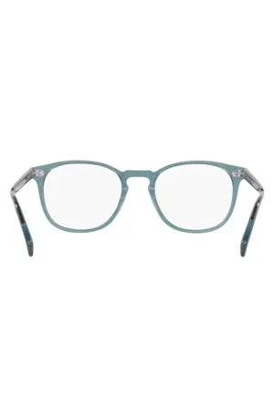Oliver Spencer Finley Esquire Square Optical Glasses - Blue