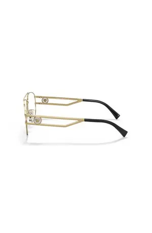 Versace 57mm Full Rim Pilot Eyeglasses