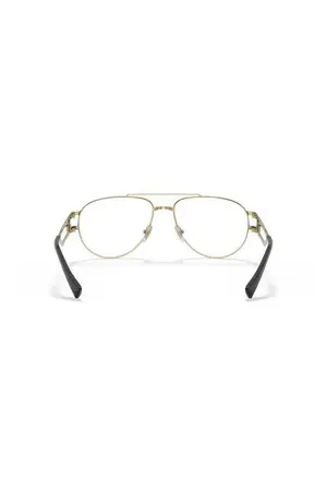 Versace 57mm Full Rim Pilot Eyeglasses