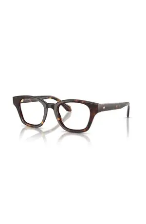 Giorgio Armani 47mm Rectangle Eyeglasses - Tortoise